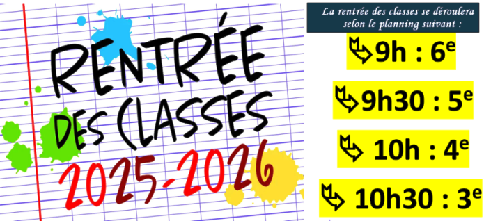 Collège Rosa Parks - RENTRÉE SCOLAIRE : 2025